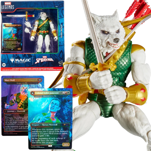 Spider-Man Marvel Legends Magic: The Gathering Man-Wolf 6-Inch Action ...